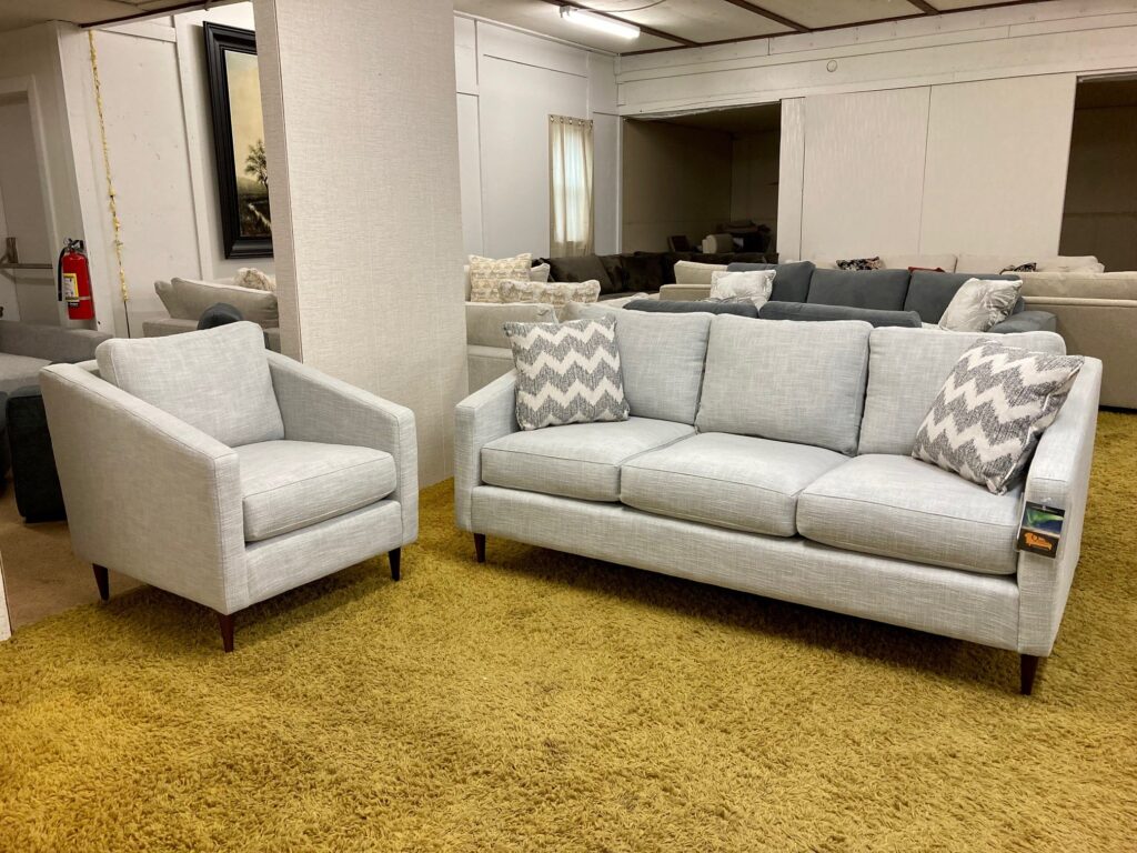 Stylus - Wilson Sofa & Accent Chair Set c- Wish Silverdust - Quality ...